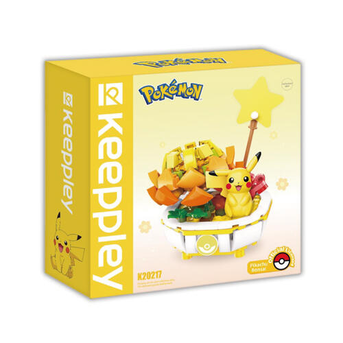 Qman Keeppley Pokemon 寶可夢 盆栽系列積木 皮卡丘 | 台灣玩具“反”斗城官方網站 | Toys"R"Us Taiwan Official Website